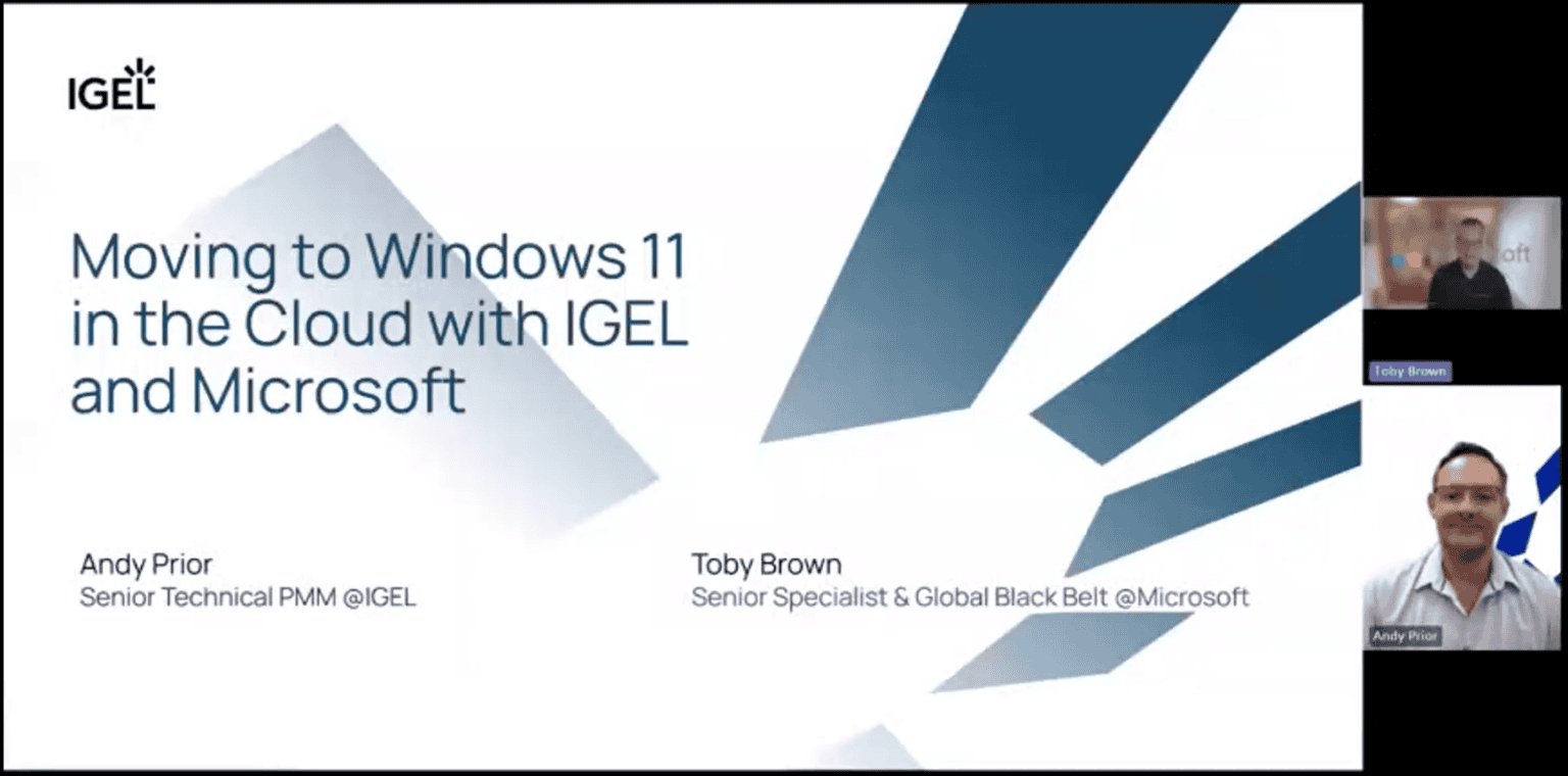 Moving to Windows 11 in the Cloud with IGEL and Microsoft | IGEL
